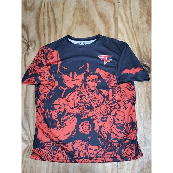 Faze Clan | Shirts | Faze Clan X Batman Heros Comic Jersey Adult L Red ...